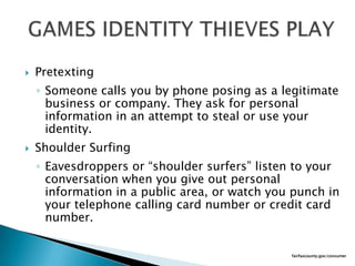 Identity Theft | PPTX