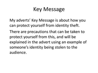 Identity theft advert | PPTX