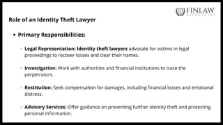 Identity Theft: Legal Perspectives and Protection | PDF