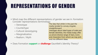Representation of Gender in Formation | PPTX
