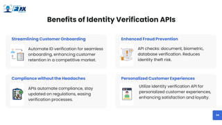 Empowering Trust: The Definitive Guide to Identity Verification APIs | PPTX