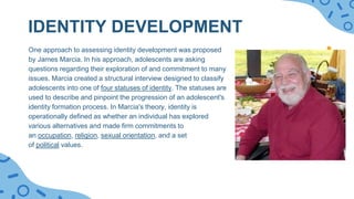 Identity vs Confusion & James Marcia's Identity Development.pptx