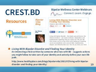 CREST.BD Identity & Bipolar Disorder Slides | PDF