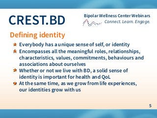 CREST.BD Identity & Bipolar Disorder Slides | PDF