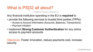 Identiverse: PSD2, Open Banking, and Technical Interoperability | PPT