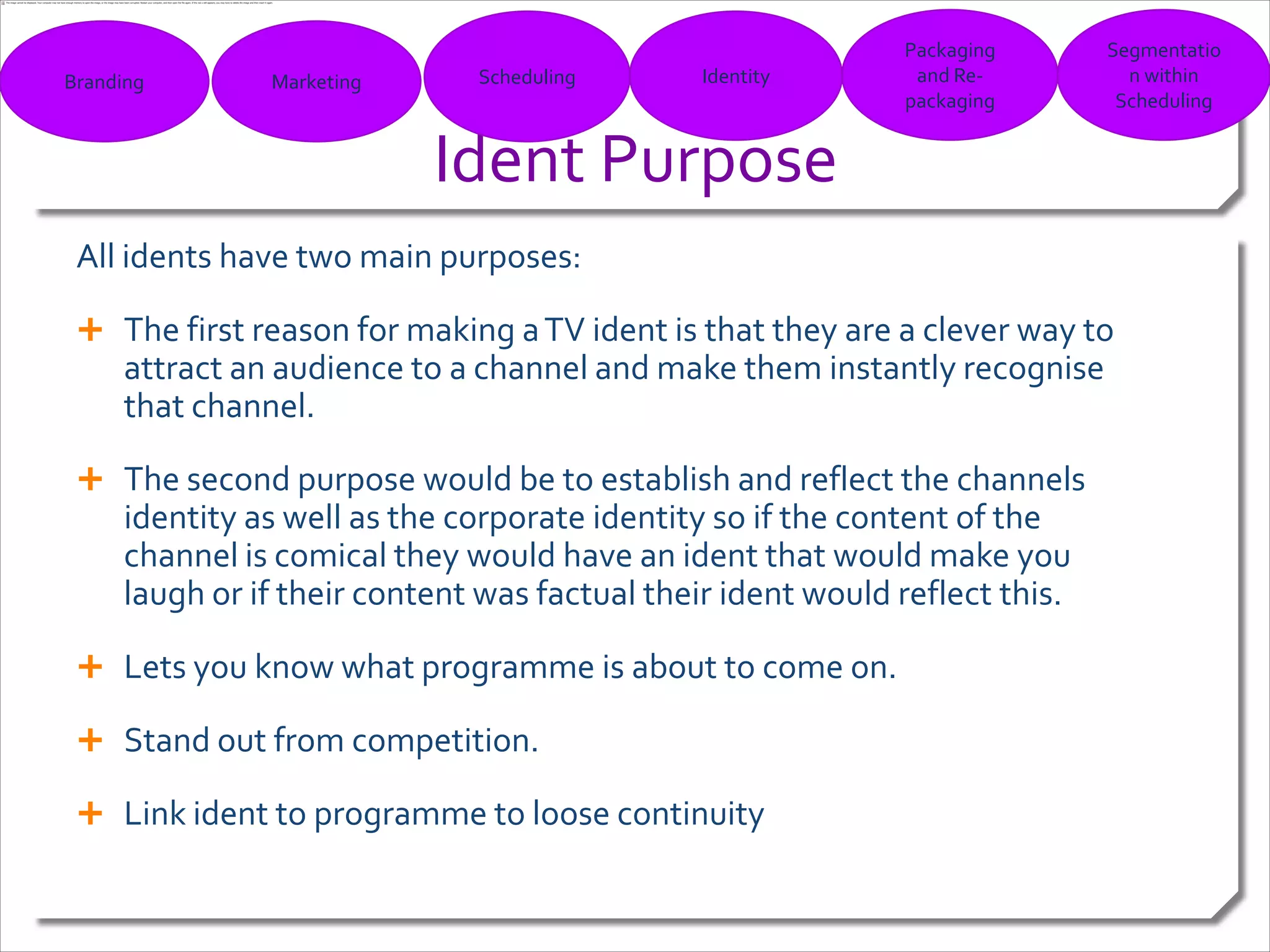 Ident presentation shannon | PPT