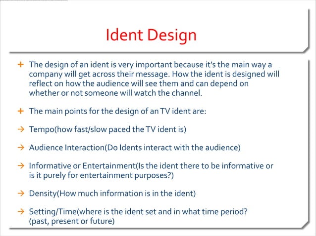 Ident presentation shannon | PPT