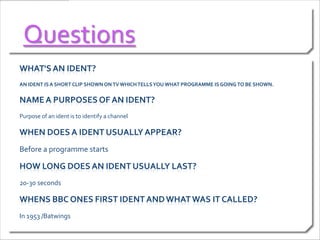 Ident presentation shannon | PPT