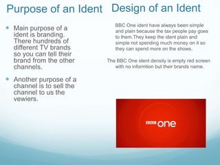 Idents slideshow 1-1 | PPT