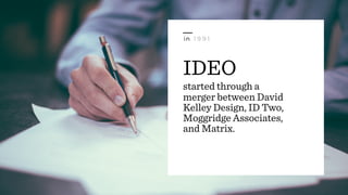 Ideo case study 케이스 스터디 | PPT