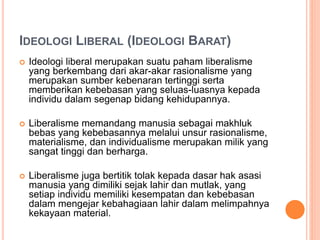 Ideologi ideologi besar | PPTX