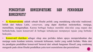 presentasi tentang ideologi-ideologi pendidikan | PDF