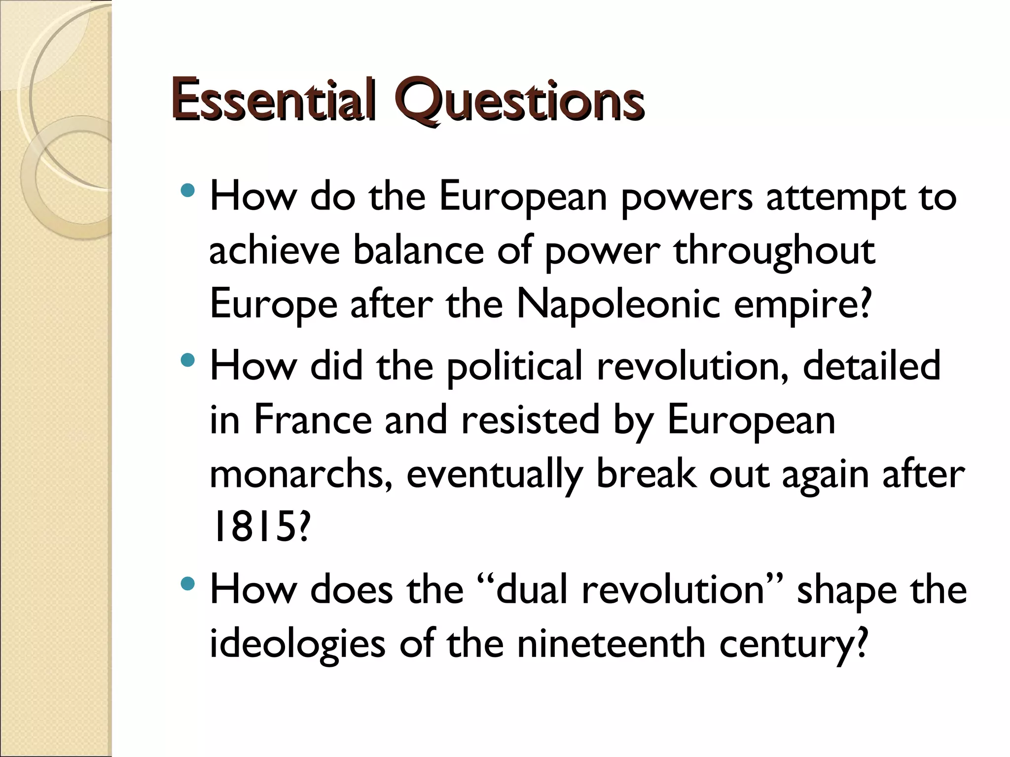 Ideologies & Upheavals Section 1 V2008 | PPT