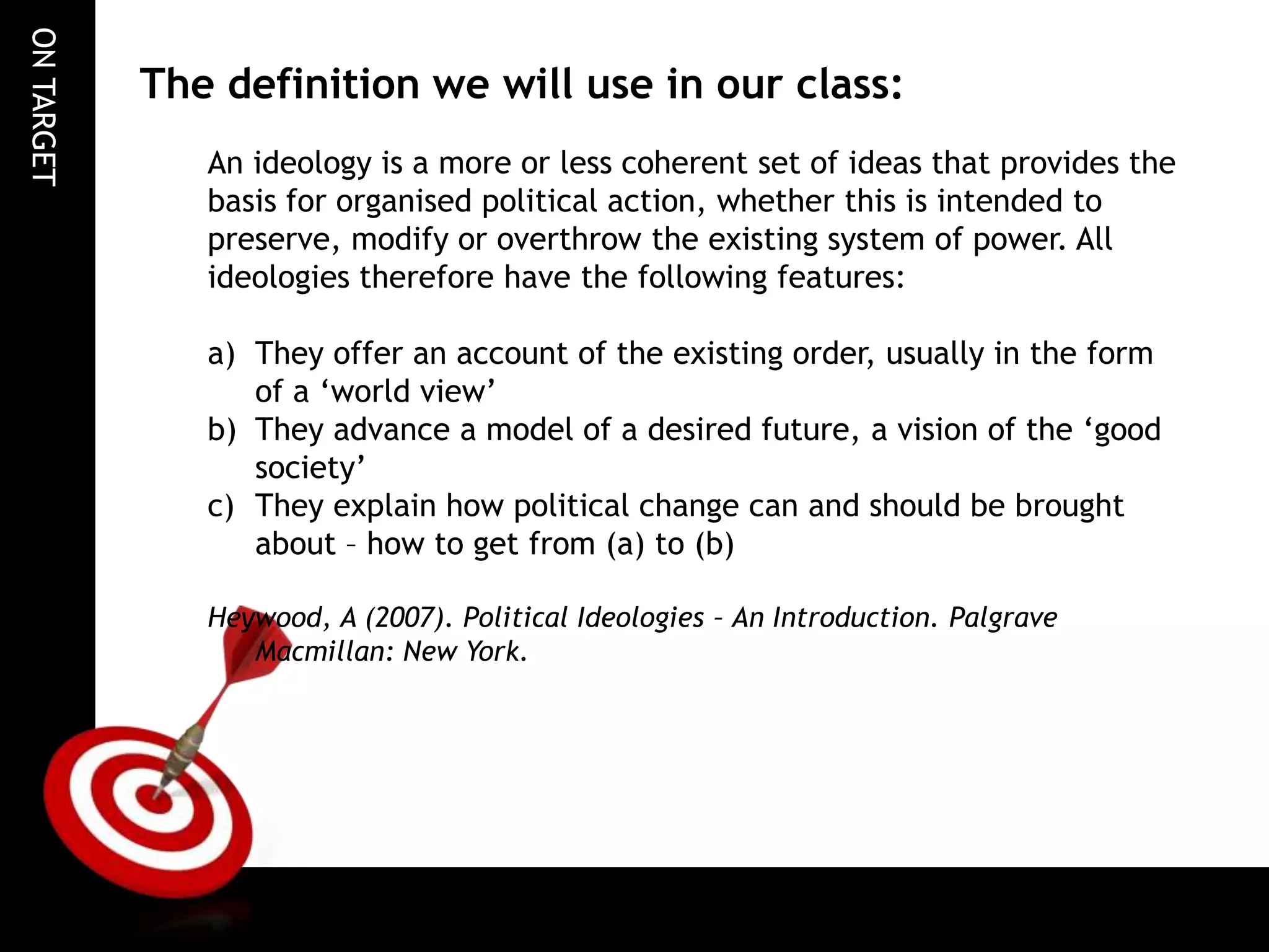 Ideologies – an introduction | PPTX
