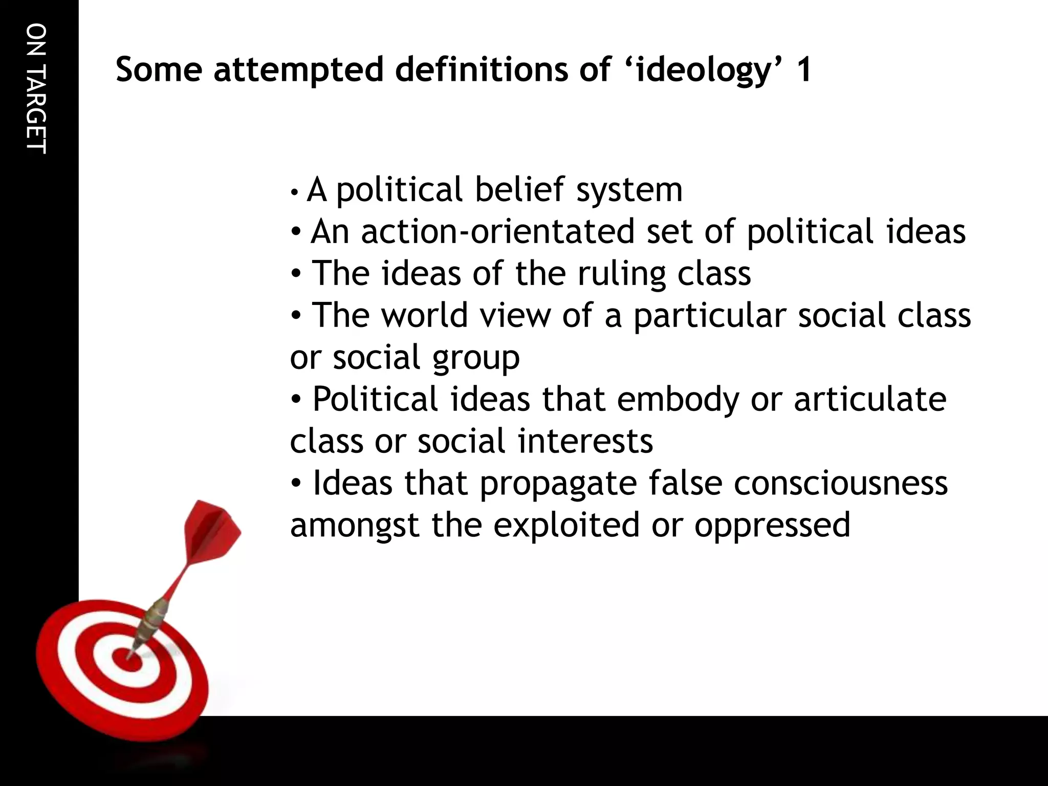 Ideologies – an introduction | PPTX