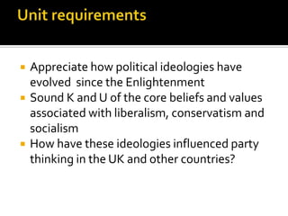 Ideologies AQA - Intro | PPTX
