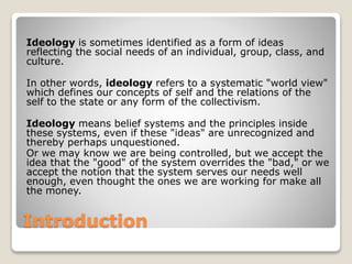 Ideology | PPT