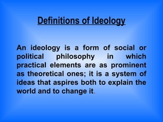 The Power of Ideology: Ideology plays a crucial role in shaping the ...