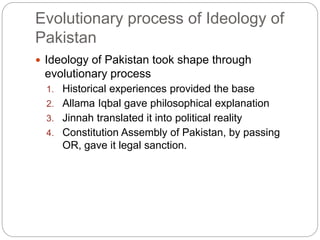 Ideology of pakistan | PPTX