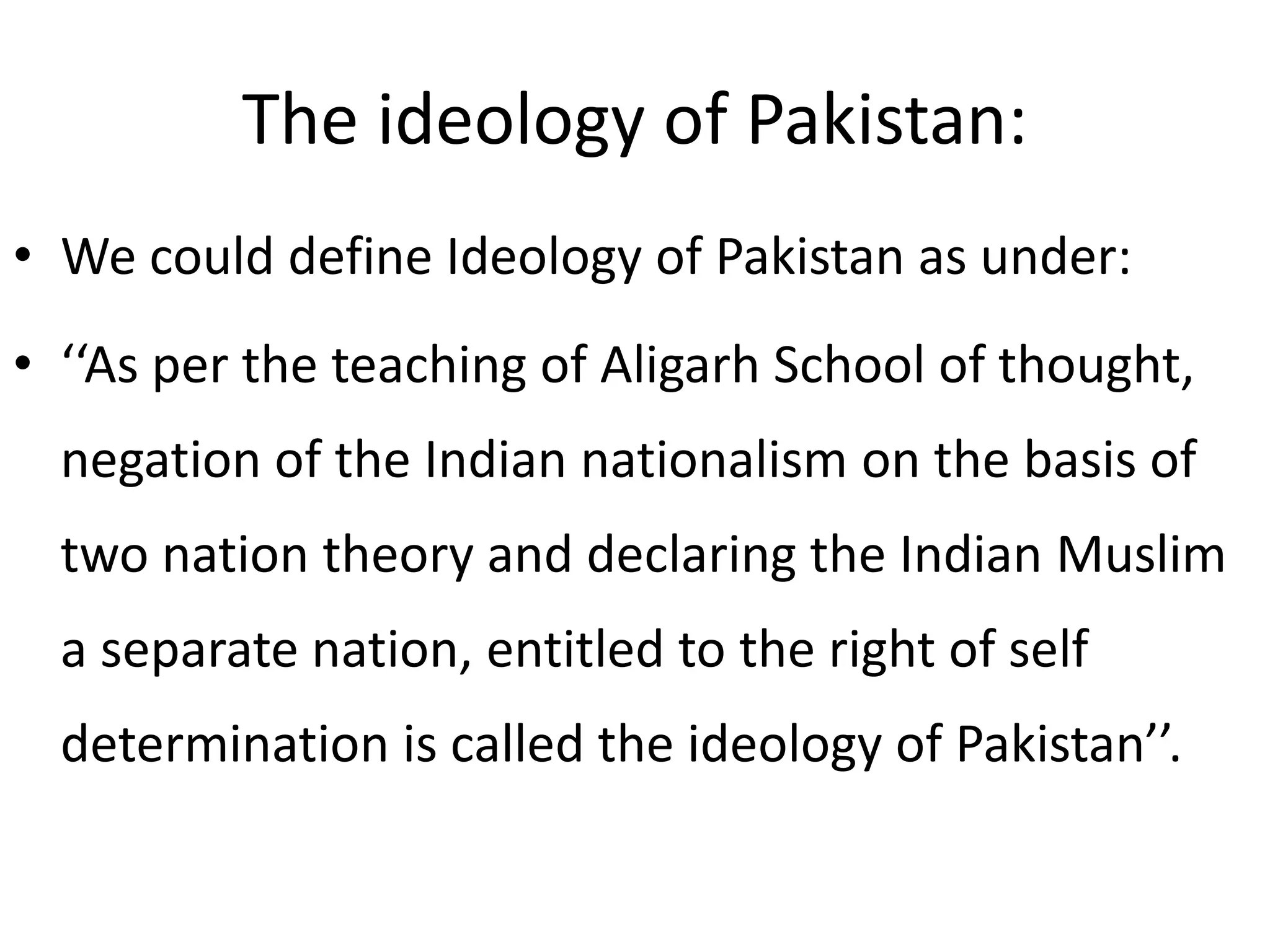 Ideology & creation of pakistan english and urdu | PPTX
