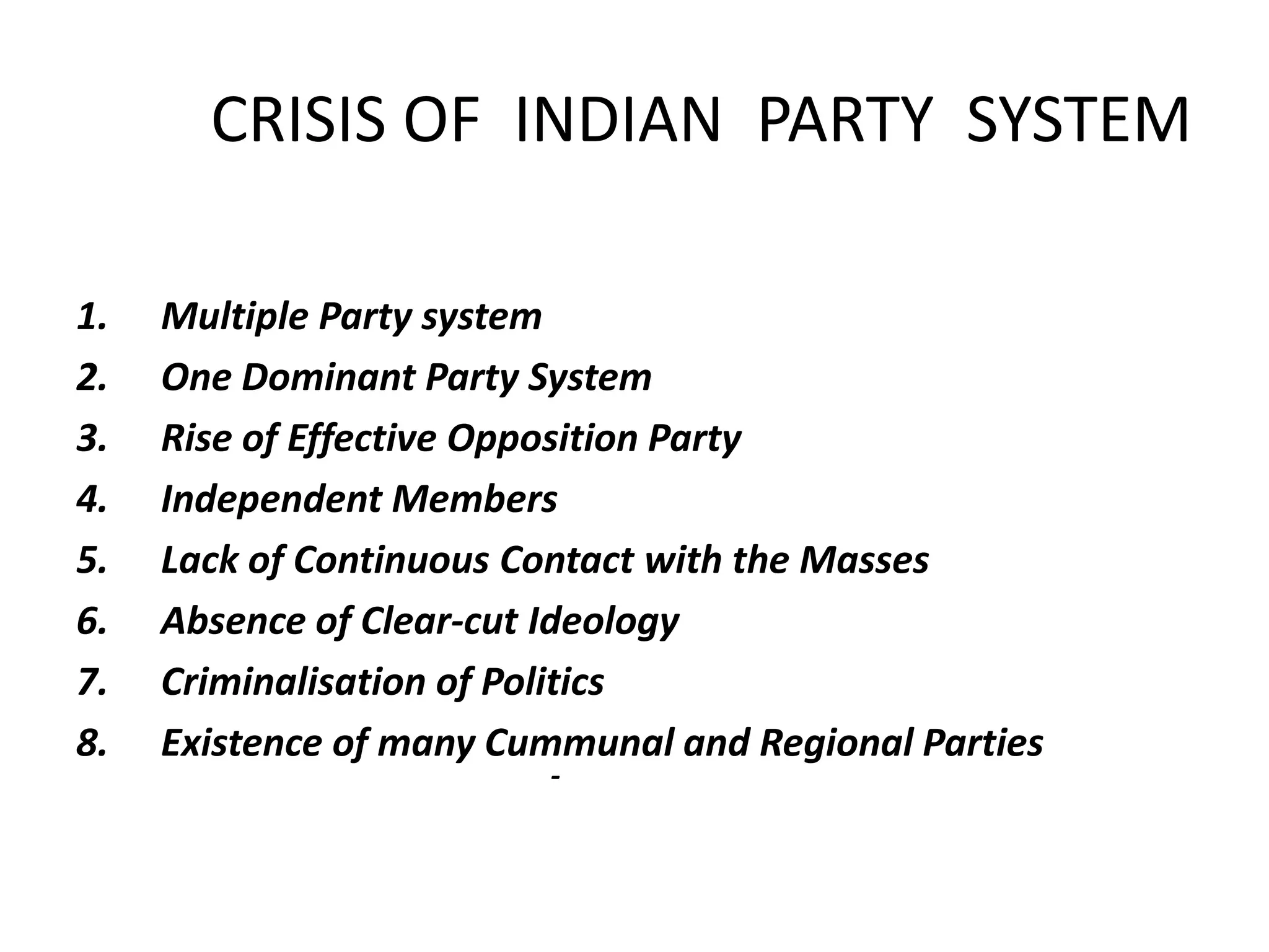 Ideology of different political parties | PPTX