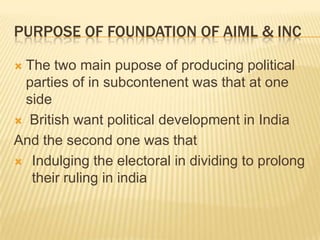 The political situation of subcontinent | PPTX