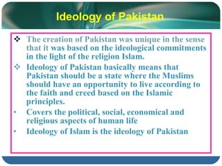 Ideology Of Pakistanclass | PPT
