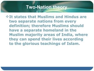 Ideology Of Pakistanclass | PPT