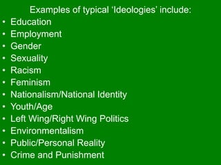 'IDEOLOGY & MARXISM' | PPTX