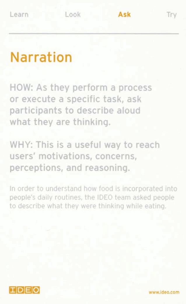 Ideo method cards | PDF