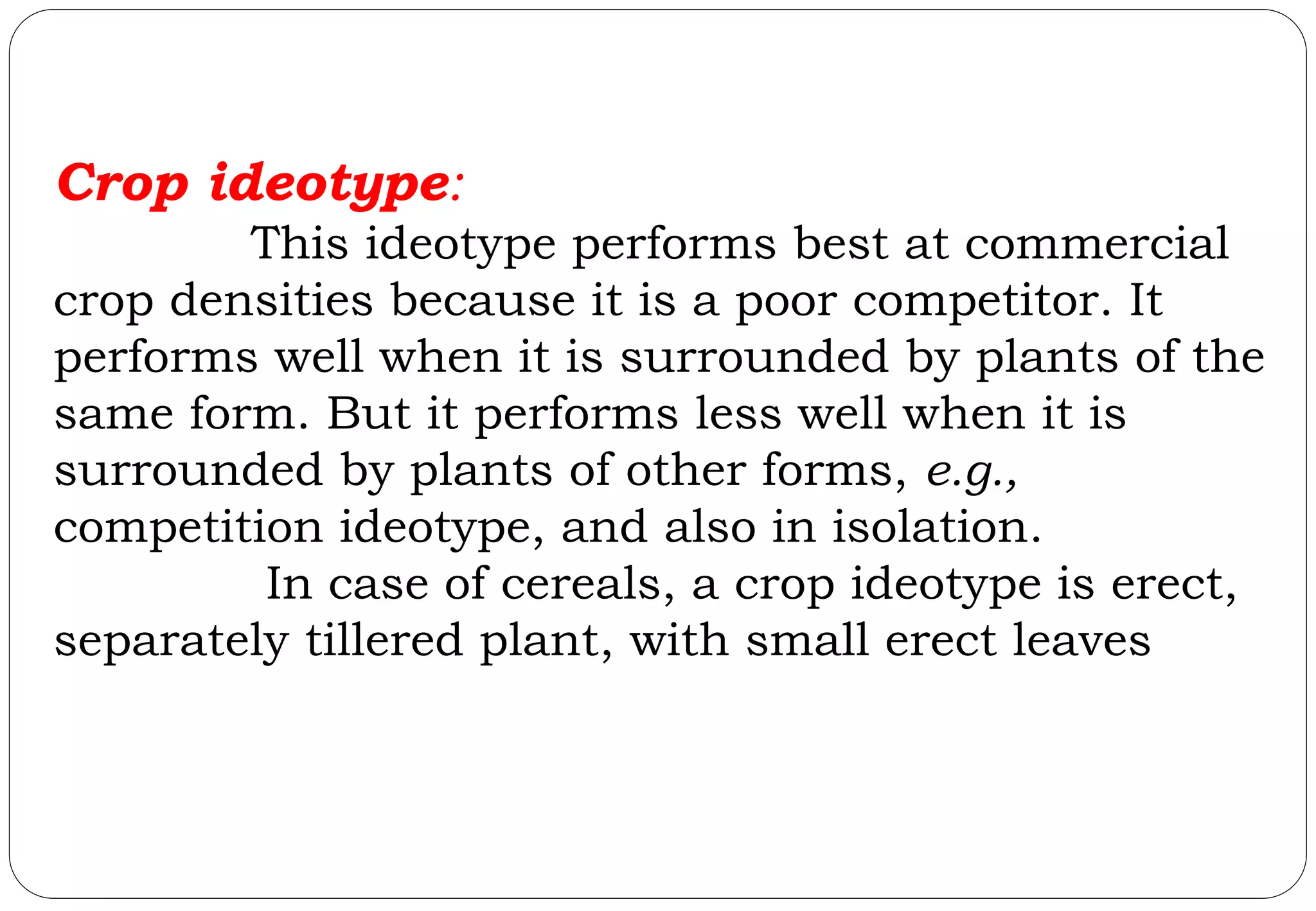 Ideotype and cropping system of rajul and arti ppt | PPTX