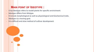 Ideotype breeding | PPTX