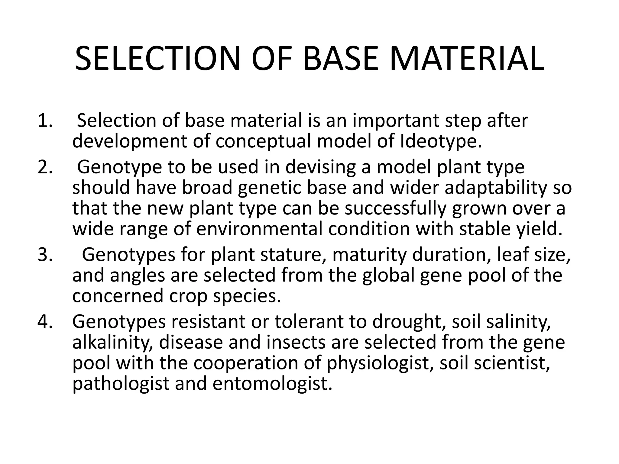 Ideotype breeding | PPTX