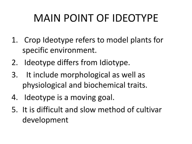 Ideotype breeding | PPTX