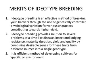 Ideotype breeding | PPTX