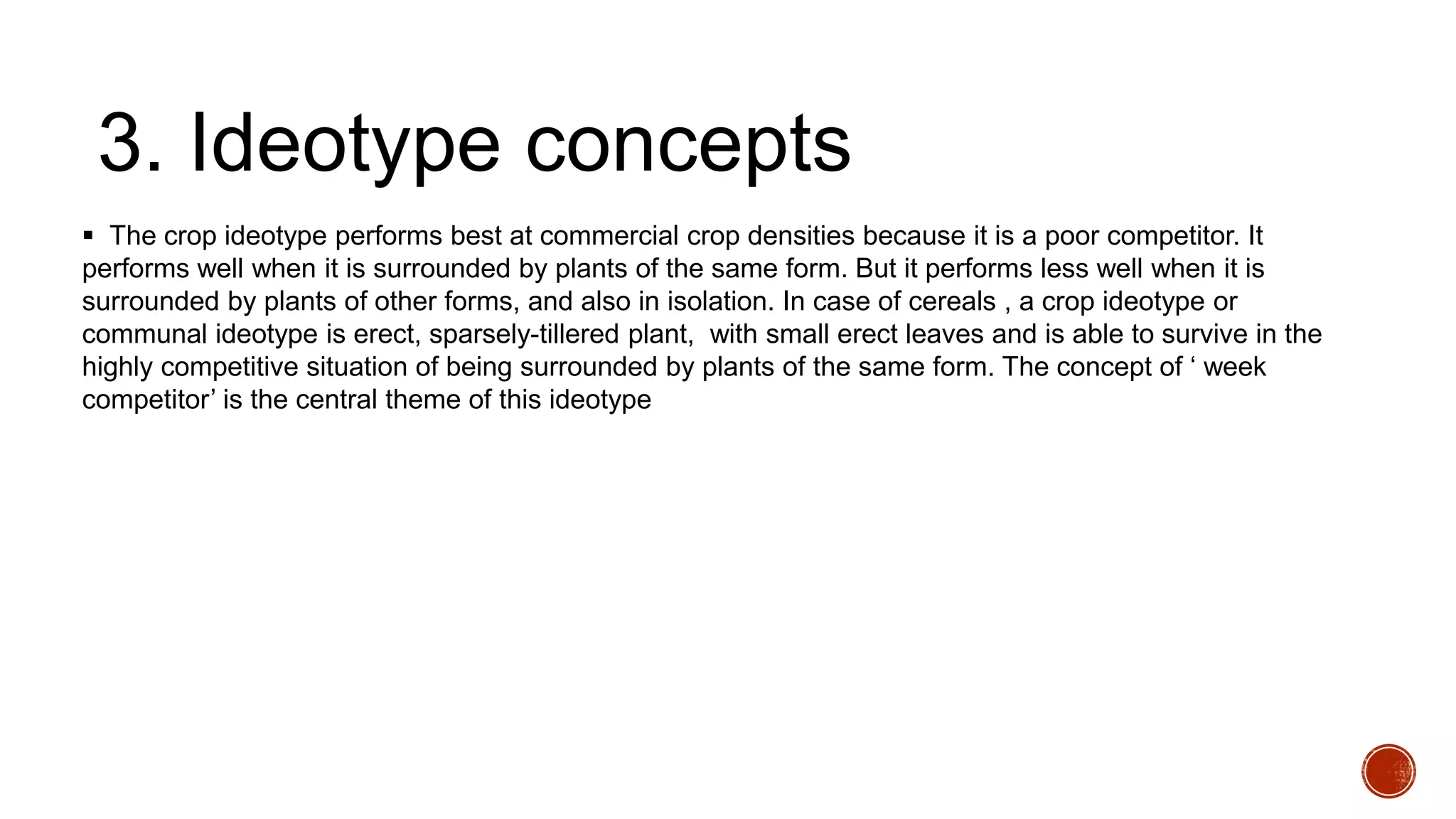 Ideotype concept on cereal crops | PPT