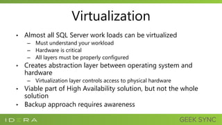 Geek Sync | Infrastructure for the Data Professional: An Introduction | PPT