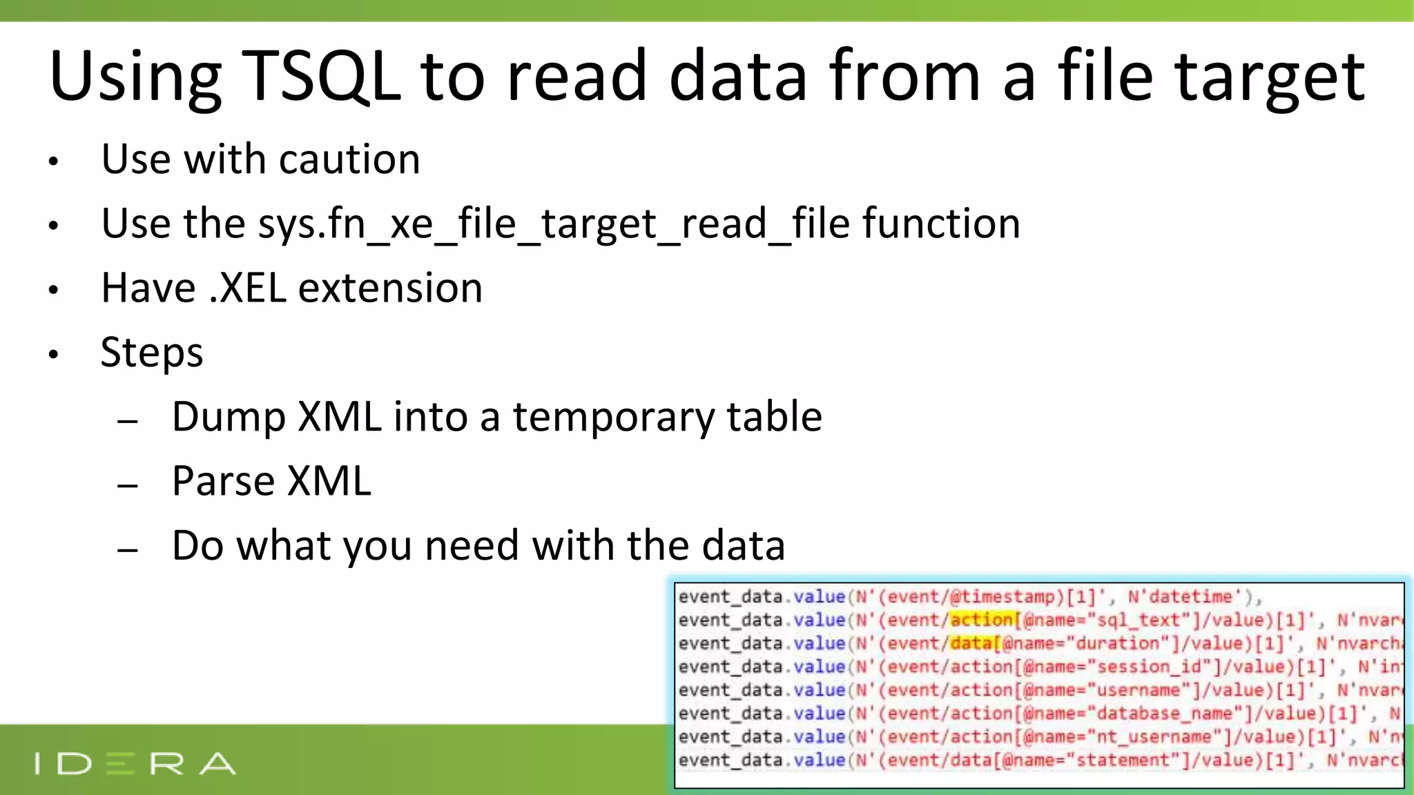 Geek Sync | Extended Events: What Are They and How Do I Use Them? | PPT