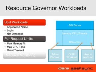 Geek Sync I Dealing with Bad Roommates - SQL Server Resource Governor ...