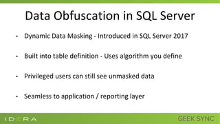 Geek Sync | Meeting Security Benchmarks and Compliance with Microsoft SQL Server - K. Brian ...