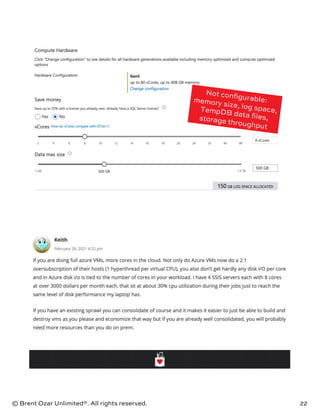 Geek Sync | Planning a SQL Server to Azure Migration in 2021 - Brent ...
