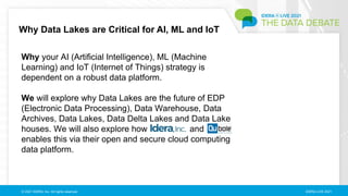 Idera live 2021: Why Data Lakes are Critical for AI, ML, and IoT By ...