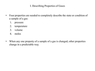 I Describing Properties Of Gases | PPTX
