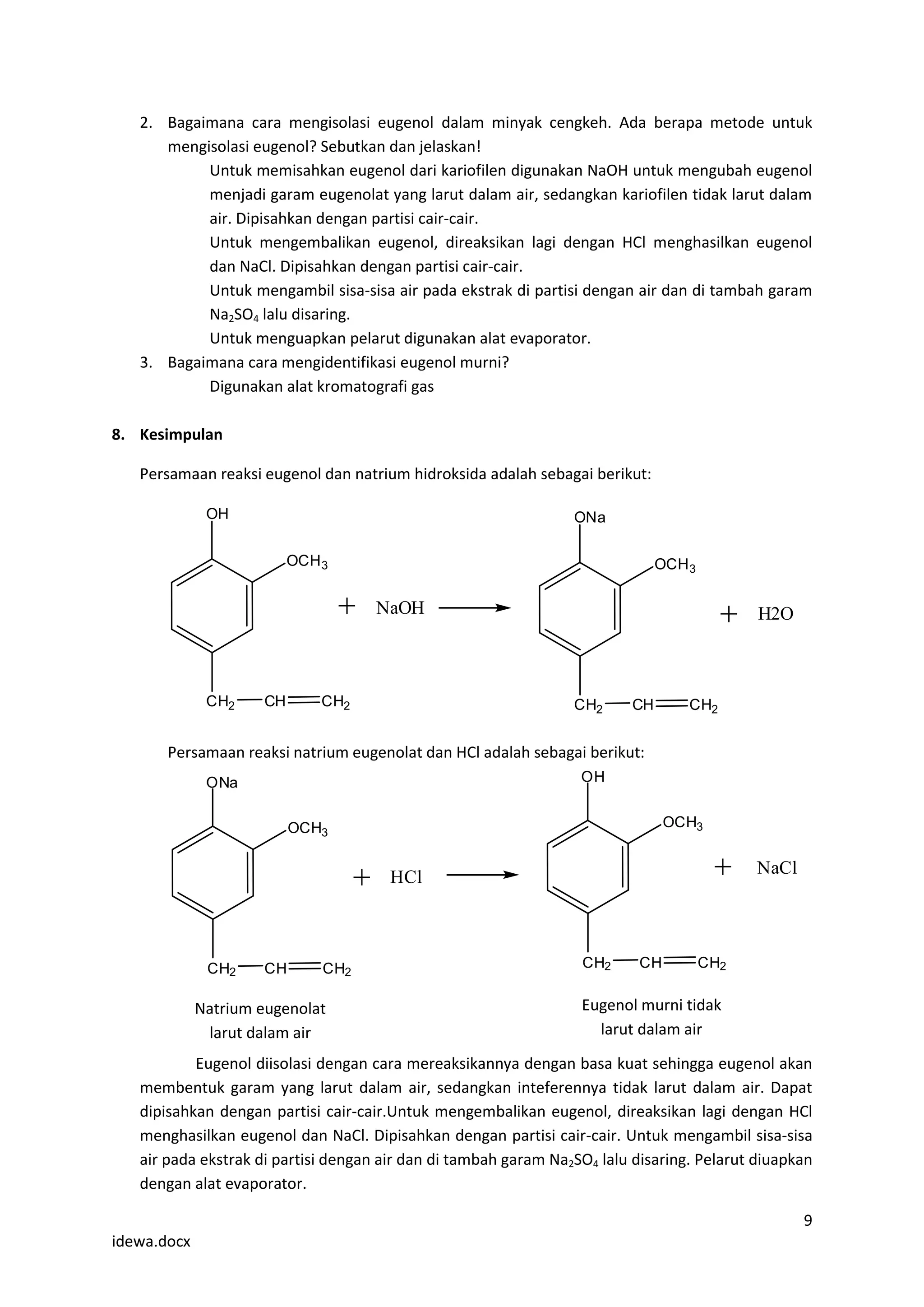 Laporan Praktikum Kimia Organik 2 | DOCX