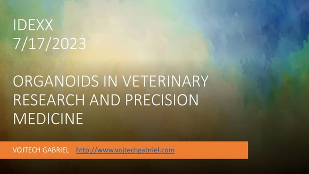 IDEXX Presentation Veterinary Organoids | PPT