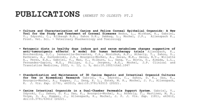IDEXX Presentation Veterinary Organoids | PPT