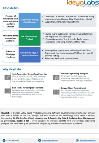 ideyaLabs-2-QA Capabilities.pptx | Computer Software and Applications | Computing