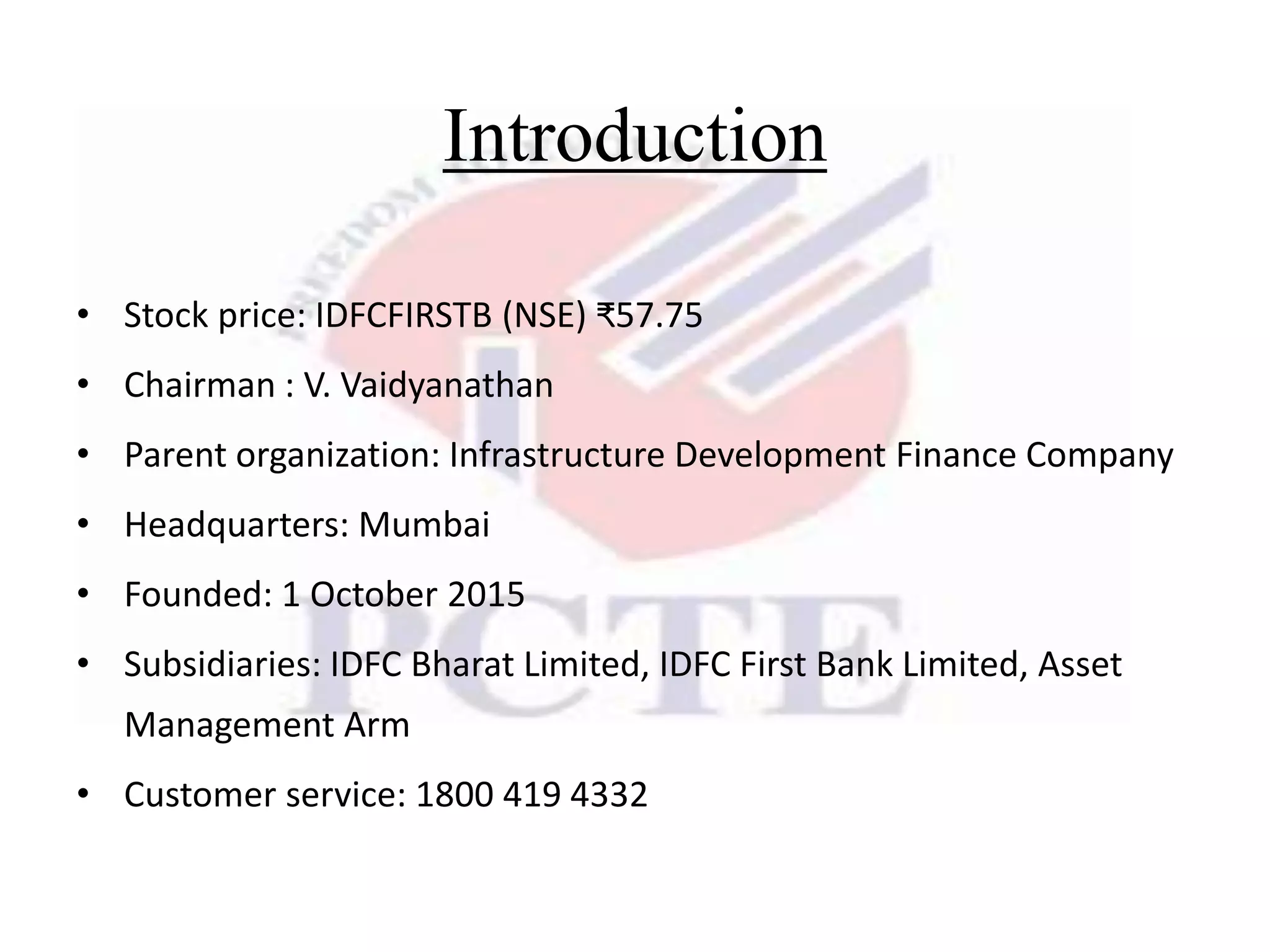 Idfc first bank | PPTX