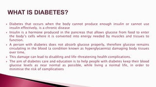 Idf course module 1 introduction to diabetes | PPTX
