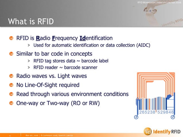 Identify RFID Logistics | PPT